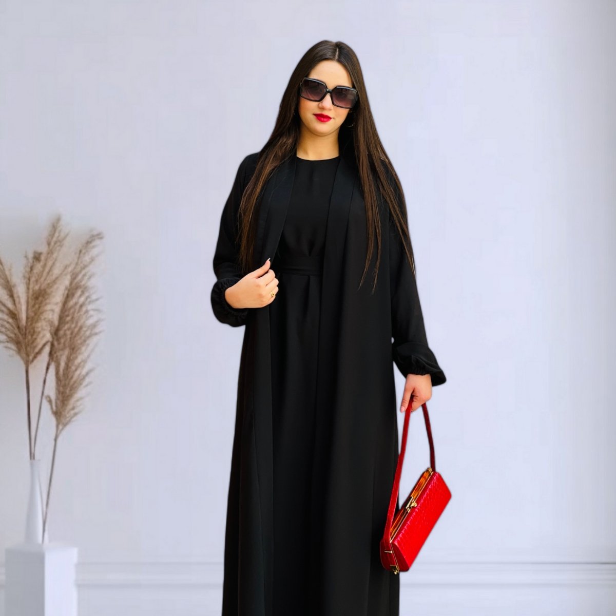 عباية آية أسود – AB066 - Abayaty - Abayaty
